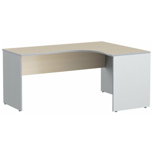 Угловой компьютерный стол SKYLAND IMAGO СА-3 / письменный стол, правый угол, клен/металлик, 140х120(60)х75.5 см
