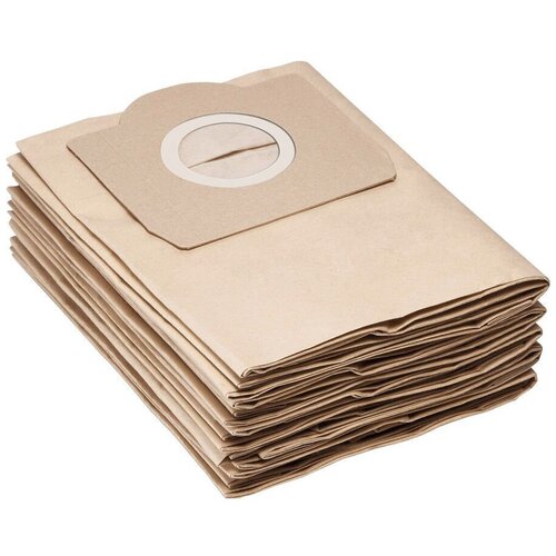 Набор мешков бумажных (6 шт) 6.959-130.0 для пылесосов Karcher: WD 3 Dakar, WD 3 P, WD 3 Premium, SE 4001, SE 4002, WD 3.800 M ecologic.