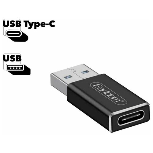 Адаптер Earldom ET-TC07 Type-C – USB (черный)