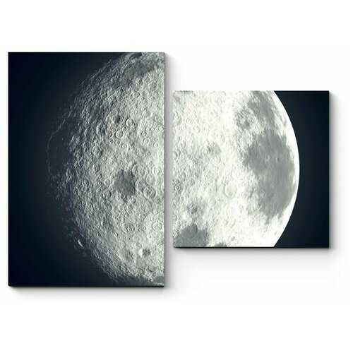 Модульная картина Безупречная Луна 70x53