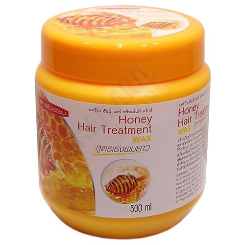 Carebeau Маска для волос с воском Мёд Honey Hair Treatment Wax, 500 г, 500 мл, банка