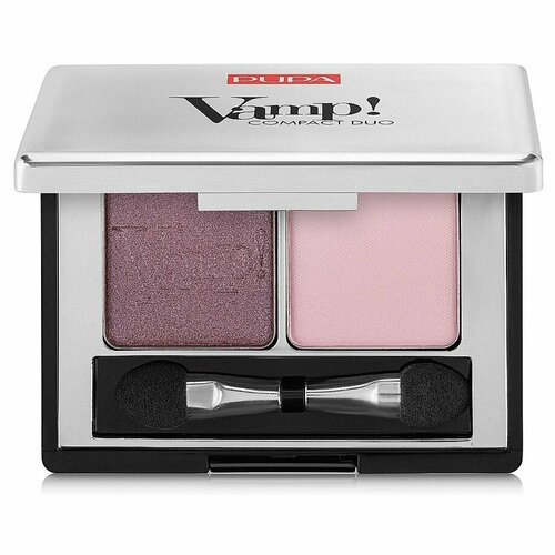 Тени для век Pupa Make Up Vamp! Compact Duo, Компактные двойные тени, 009 Silver Stone