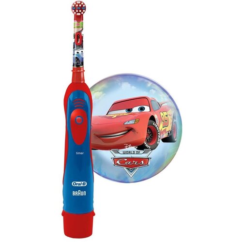 Электрическая зубная щетка Oral-B Disney Cars красный/синий (kids toothbrush db 4510 k)