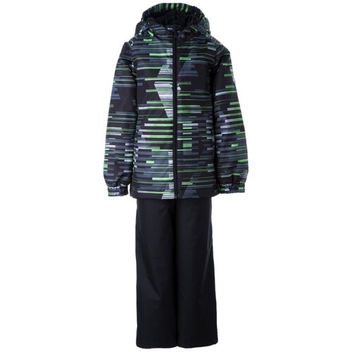 Комплект верхней одежды Huppa размер 110, черный, зеленый