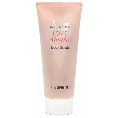 Скраб для тела с экстрактом цветов гибискуса The Saem Body&Soul Love Hawaii Body Scrub 200 мл Корейская косметика