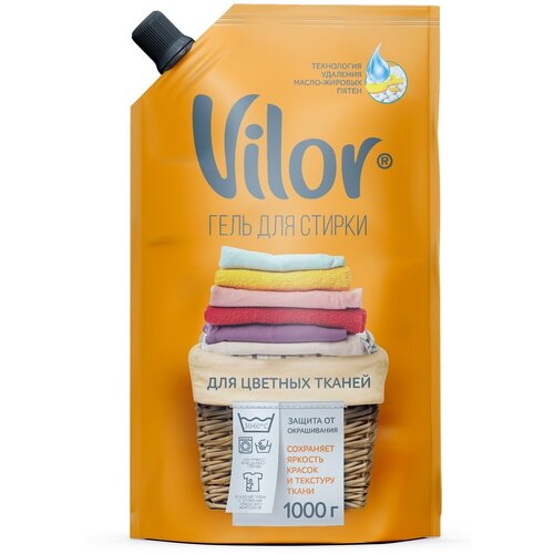 Жидкость для стирки Vilor изделий из цветных тканей 1000 г (3228)