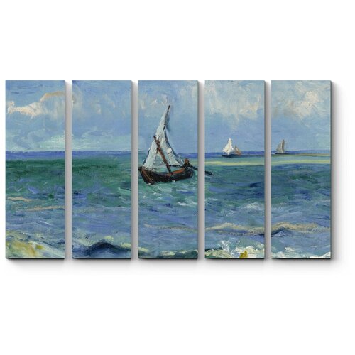 Модульная картина Морской пейзаж в Сен-Мари, Винсент Ван Гог 110x66