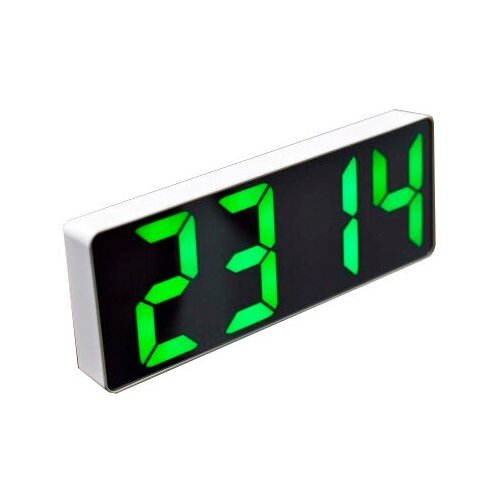 Настольные электронные часы led clock GH 0712 L Белый корпус
