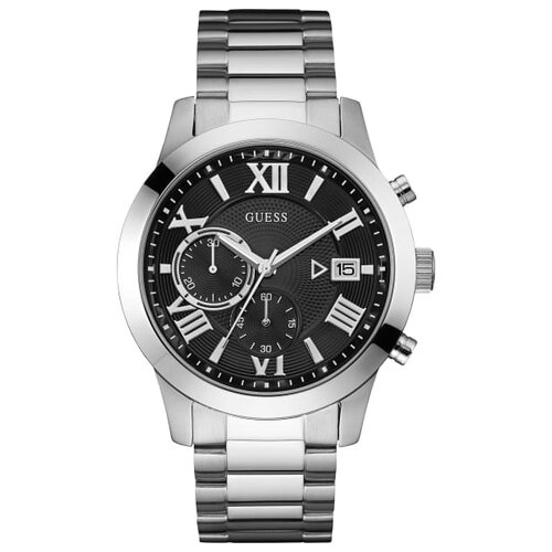 Наручные часы GUESS Dress W0668G3, серебряный, черный