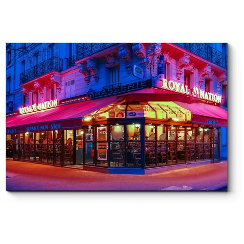 Модульная картина Традиционное французское кафе120x80
