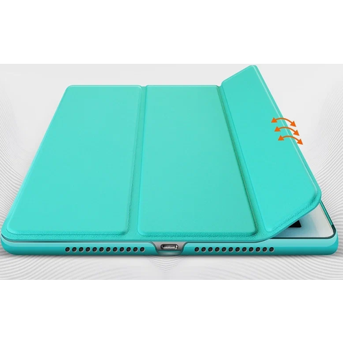 Чехол-обложка MyPads для Apple iPad mini 6 2021 ультратонкий, трансформируется в подставку, автоблокировка экрана, пластиковый бирюзовый
