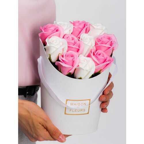 Букет из мыльных роз, цветы из мыла, Цветы на 14 февраля и 8 марта, подарок Маме