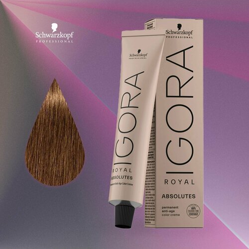 Schwarzkopf Professional IGORA ABSOLUTES 7-450 Средний Русый Бежевый Золотистый натуральный 60мл. SKP NEW