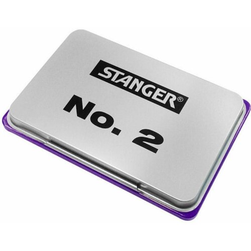 Штемпельная подушка "Stanger", цвет: фиолетовый, 11 см x 7 см