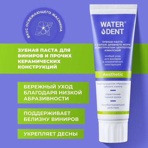 Зубная паста WATERDENT Для виниров и керамических конструкций 100 г