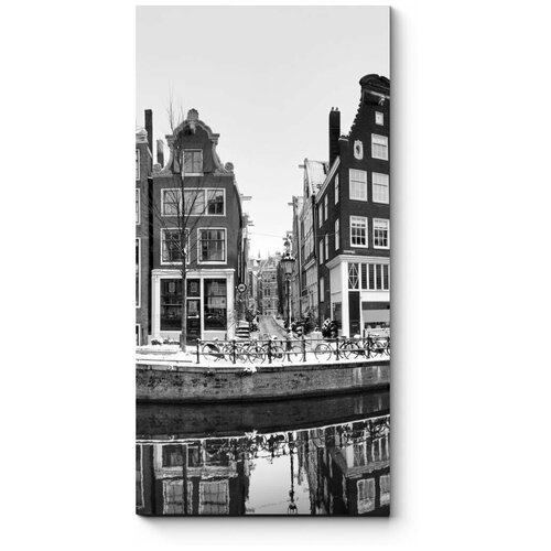 Модульная картина Монохромный Амстердам 30x60