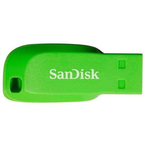 Флешка SanDisk Cruzer Blade 16 ГБ, 1 шт., зеленый