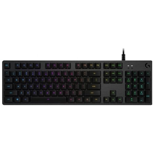 Игровая клавиатура Logitech G G512 Carbon GX Blue Switch Black USB Logitech GX Blue, черный, английская