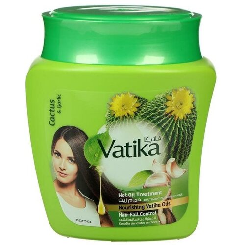 Маска для волос против выпадения Dabur Vatika Naturals Hair Fall Control Garlic, Cactus, Coconut 500 гр.