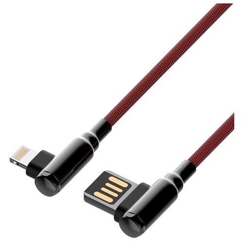 Разъем LDNIO USB - Lightning (LS421), 1 м, красный