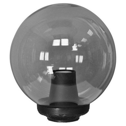 Fumagalli Уличный светильник Globe 250 G25.B25.000.AZE27, E27, 60 Вт, цвет арматуры: черный, цвет плафона серый