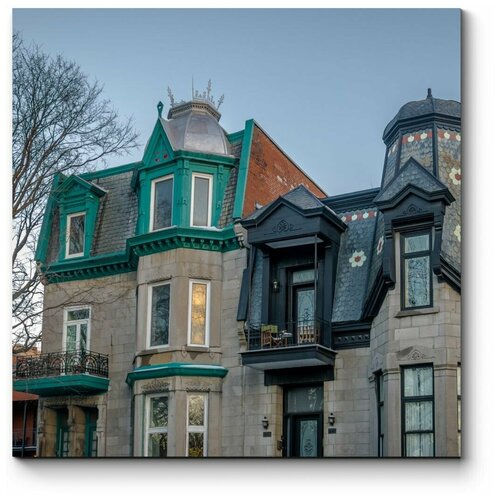 Модульная картина Красочные Викторианские дома30x30