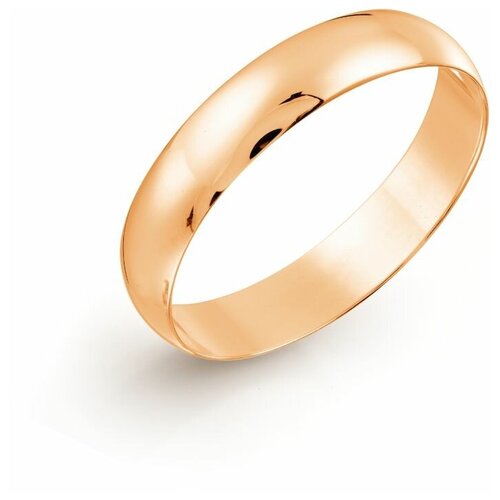 Кольцо обручальное Яхонт, красное золото, 585 проба, размер 15, золотой