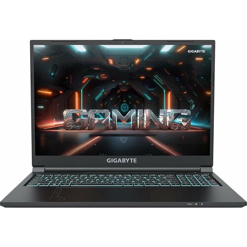 Ноутбук Gigabyte G6 Core i7 13620H 16Gb SSD512Gb NVIDIA GeForce RTX4060 8Gb 16" IPS FHD+ (1920x1200) Windows 11 Home black WiFi BT Cam (KF-H3KZ853SH)