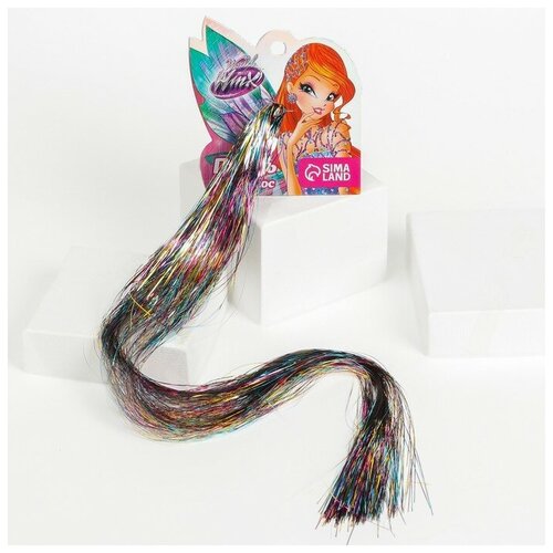 Прядь для волос блестящая, цветная "Фея Блум", WINX