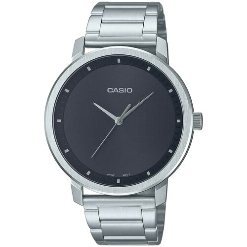 Наручные часы CASIO Collection MTP-B115D-1E, черный, серебряный