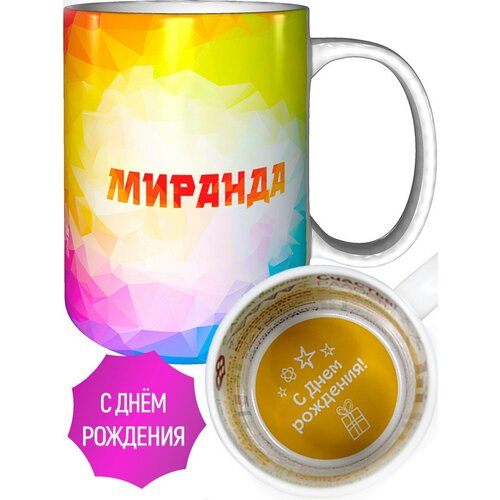 Кружка именная Миранда - на день рождения