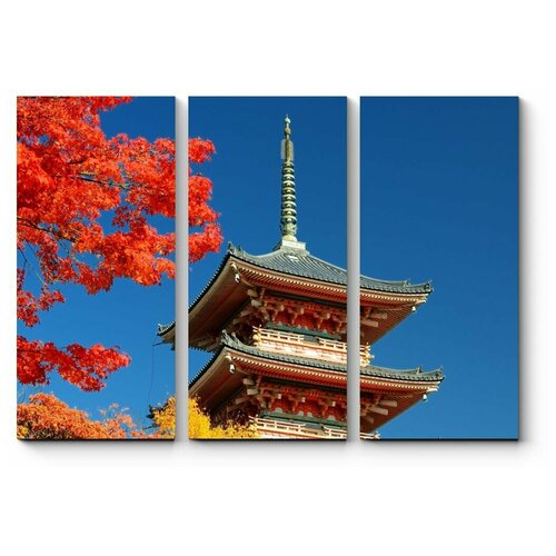 Модульная картина Осень в японском стиле120x86