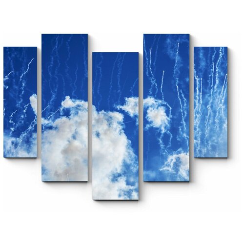Модульная картина Летая в облаках 131x106