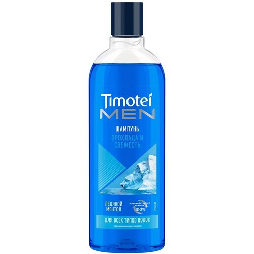 TIMOTEI Шампунь для волос Men Прохлада и свежесть,400 мл,1 шт