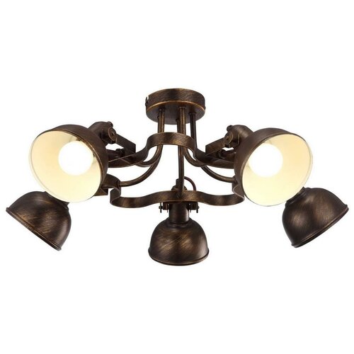Люстра Arte Lamp Martin A5216PL-5BR, E14, 200 Вт, кол-во ламп: 5 шт., цвет: коричневый
