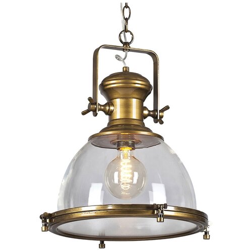 Потолочный светильник Lussole Monsey GRLSP-9611, E27, 10 Вт, кол-во ламп: 1 шт., цвет: бронзовый