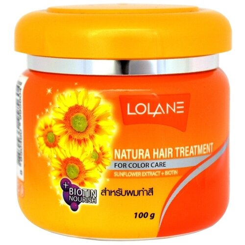 LOLANE Маска Hair Treatment для Окрашенных Волос с Экстрактом Семян Подсолнечника, 100 мл