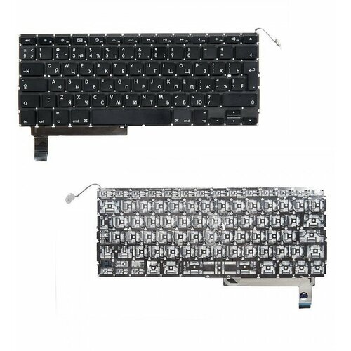 Keyboard / Клавиатура для Apple MacBook Pro 15 A1286 Mid 2009 - Mid 2012, Г-образный Enter RUS