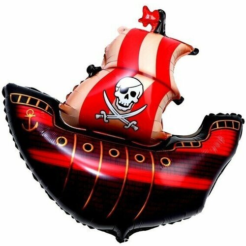 Воздушный шарик, фольгированный 30" "Пиратский корабль"