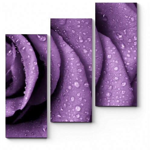 Модульная картина Фиолетовая роза 140x149