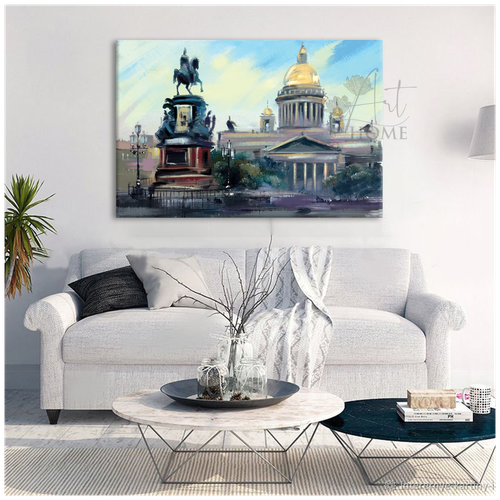 Картина интерьерная на холсте Art. home24 Любимый Санкт- Петербург, 100 x 150