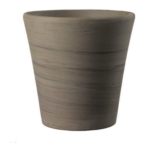 Горшок CONO DUO GRAFITE d 25,7 h 23,7 см графитовый мрамор