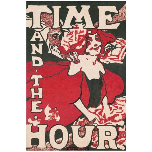 Постер / Плакат / Картина Афиша - Время и час 50х70 см в раме