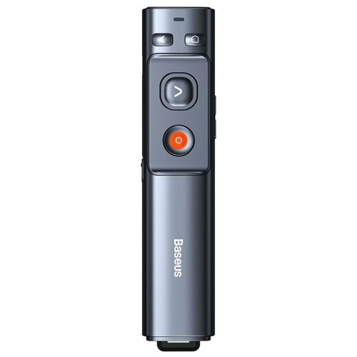 Пульт дистанционного управления для презентаций Baseus Orange Dot Wireless Presenter (Green Laser) Grey (WKCD010013)