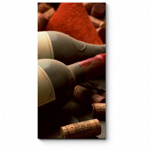 Модульная картина Коллекционное вино 20x40