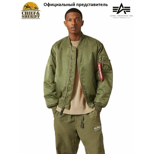 Бомбер ALPHA INDUSTRIES, размер M, зеленый