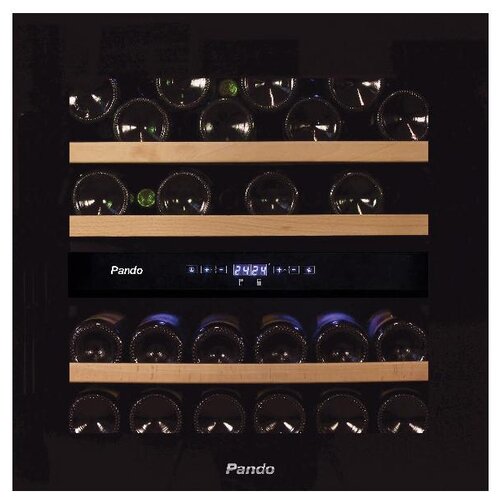Встраиваемый винный шкаф Pando PVMAV 60-25CRR, черный