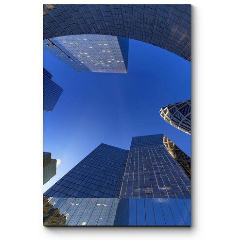 Модульная картина Зеркало парижских небоскребов40x60