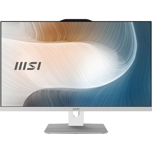 Моноблок MSI Modern AM272P 12M-404XRU 27" Full HD i3 1215U (1.2) 8Gb SSD512Gb UHDG noOS GbitEth WiFi BT 120W клавиатура мышь Cam белый 1920x1080