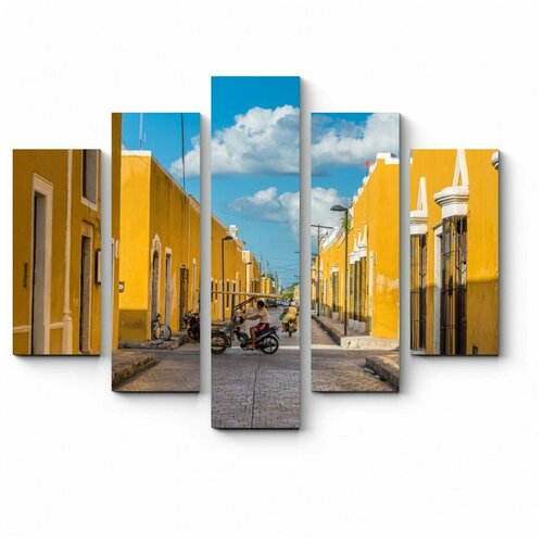 Модульная картина Исамаль - желтый город85x68
